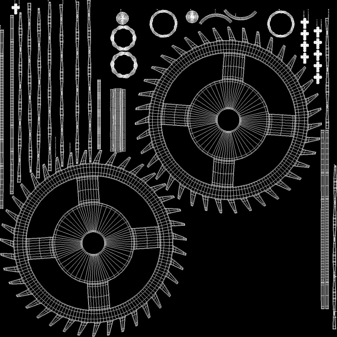 3D Clock Cog - TurboSquid 2158963