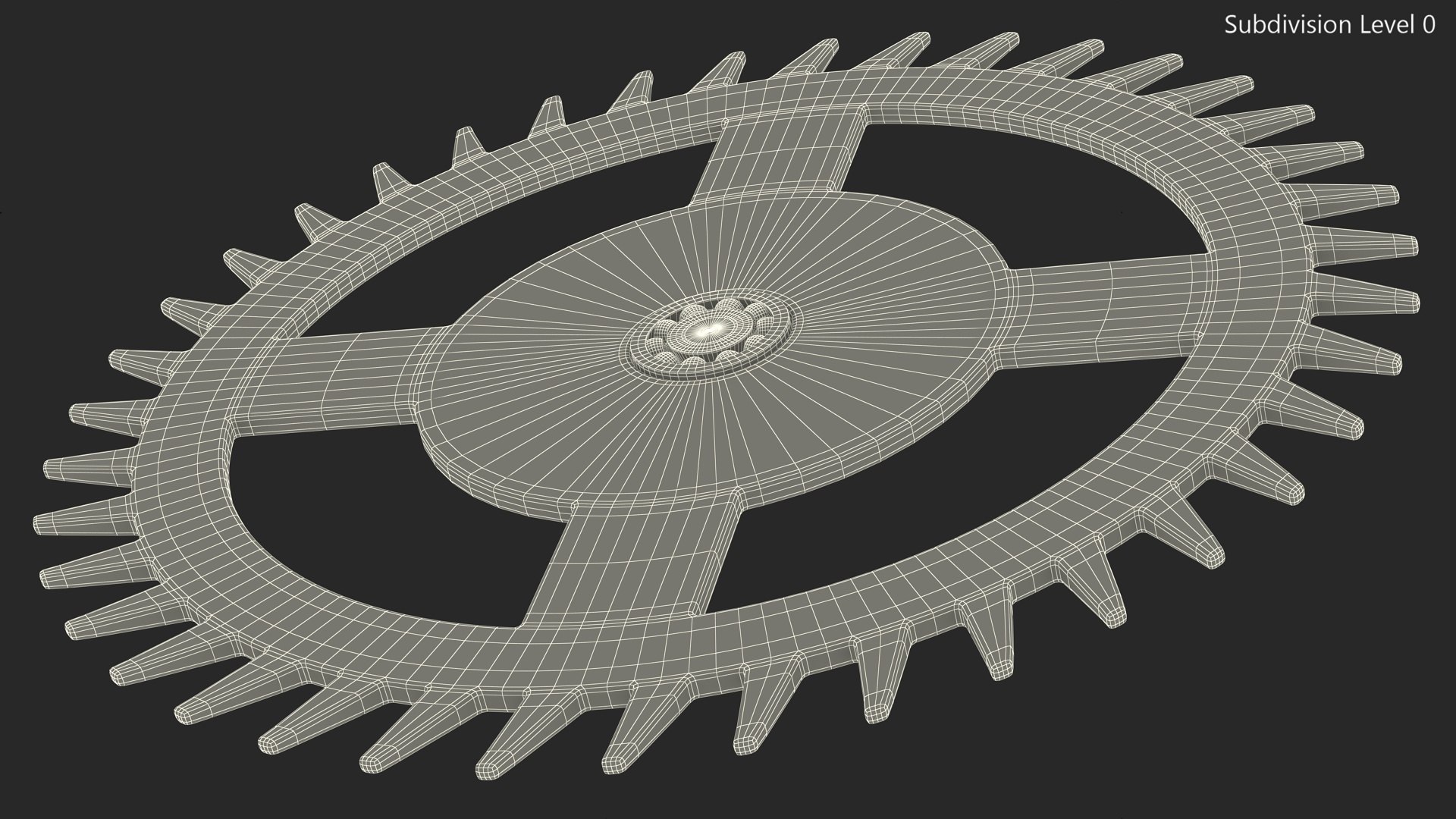 3D Clock Cog - TurboSquid 2158963
