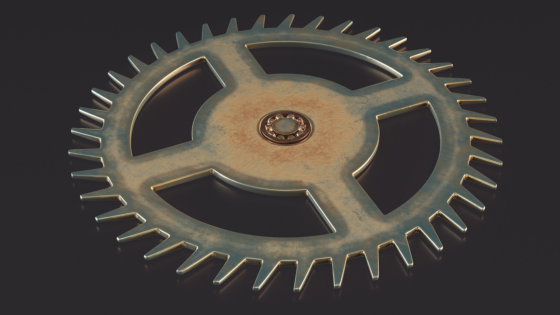 3D Clock Cog - TurboSquid 2158963