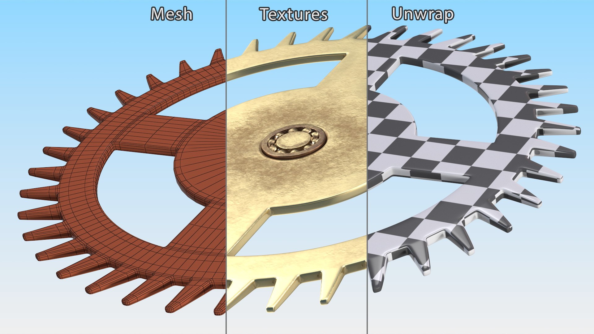 3D Clock Cog - TurboSquid 2158963