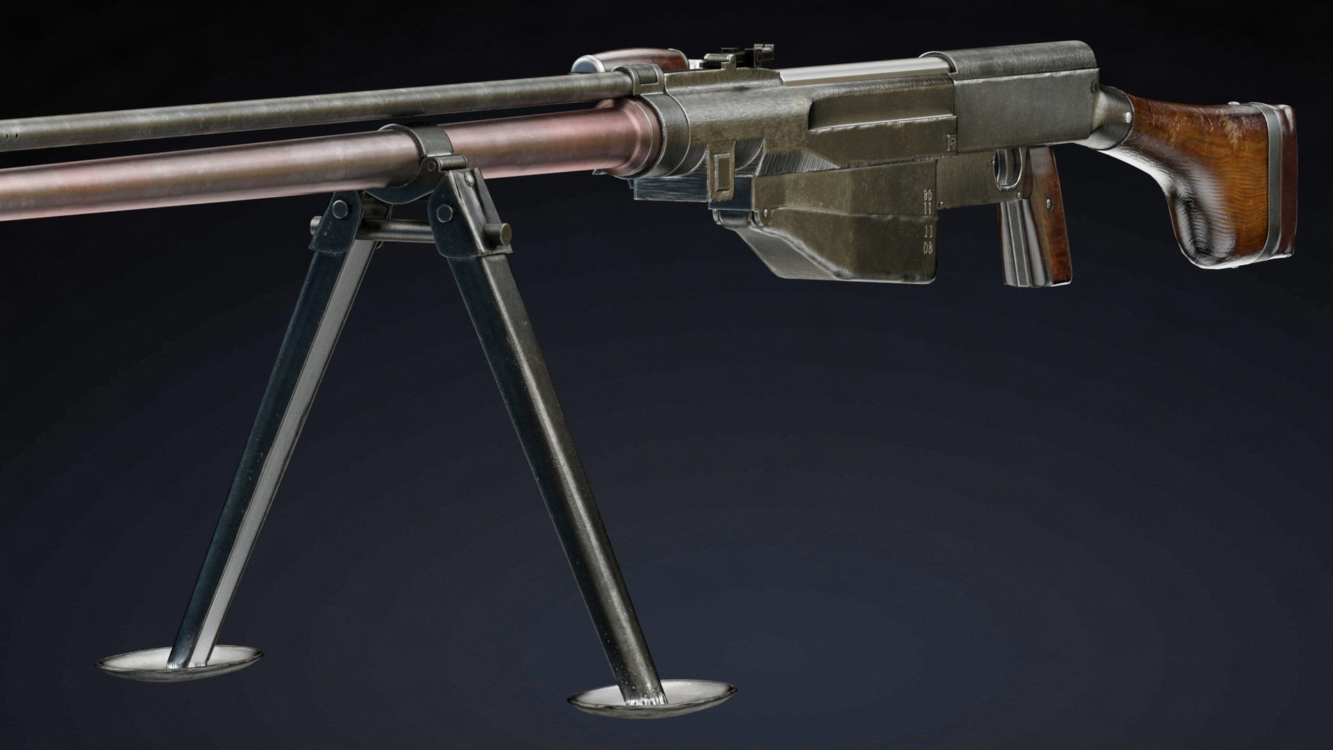 3D PTRS 41 Low Poly - TurboSquid 1881298