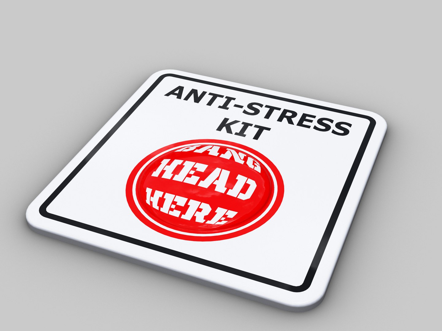 3D Anti Stress Kit Sign Model - TurboSquid 1927852