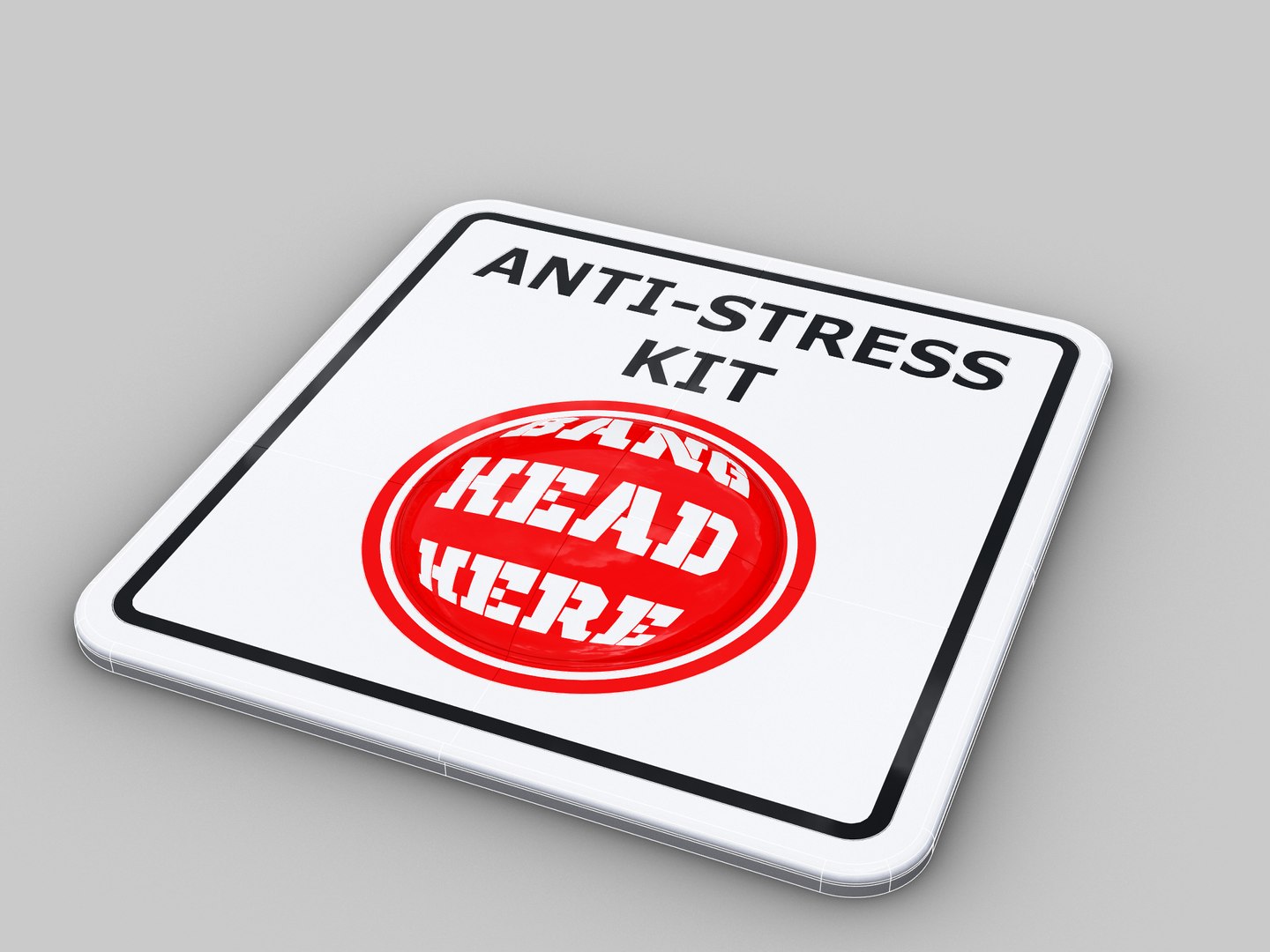 3D Anti Stress Kit Sign Model - TurboSquid 1927852
