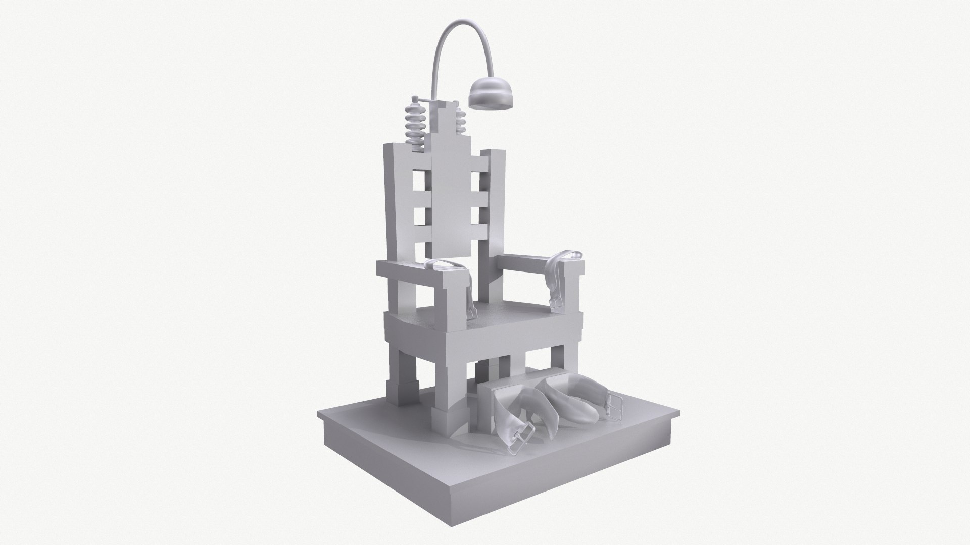 Realtime Electric Chair 3D Model - TurboSquid 1320219