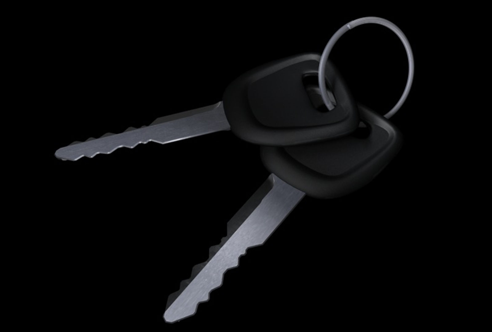 3d car keys ring model