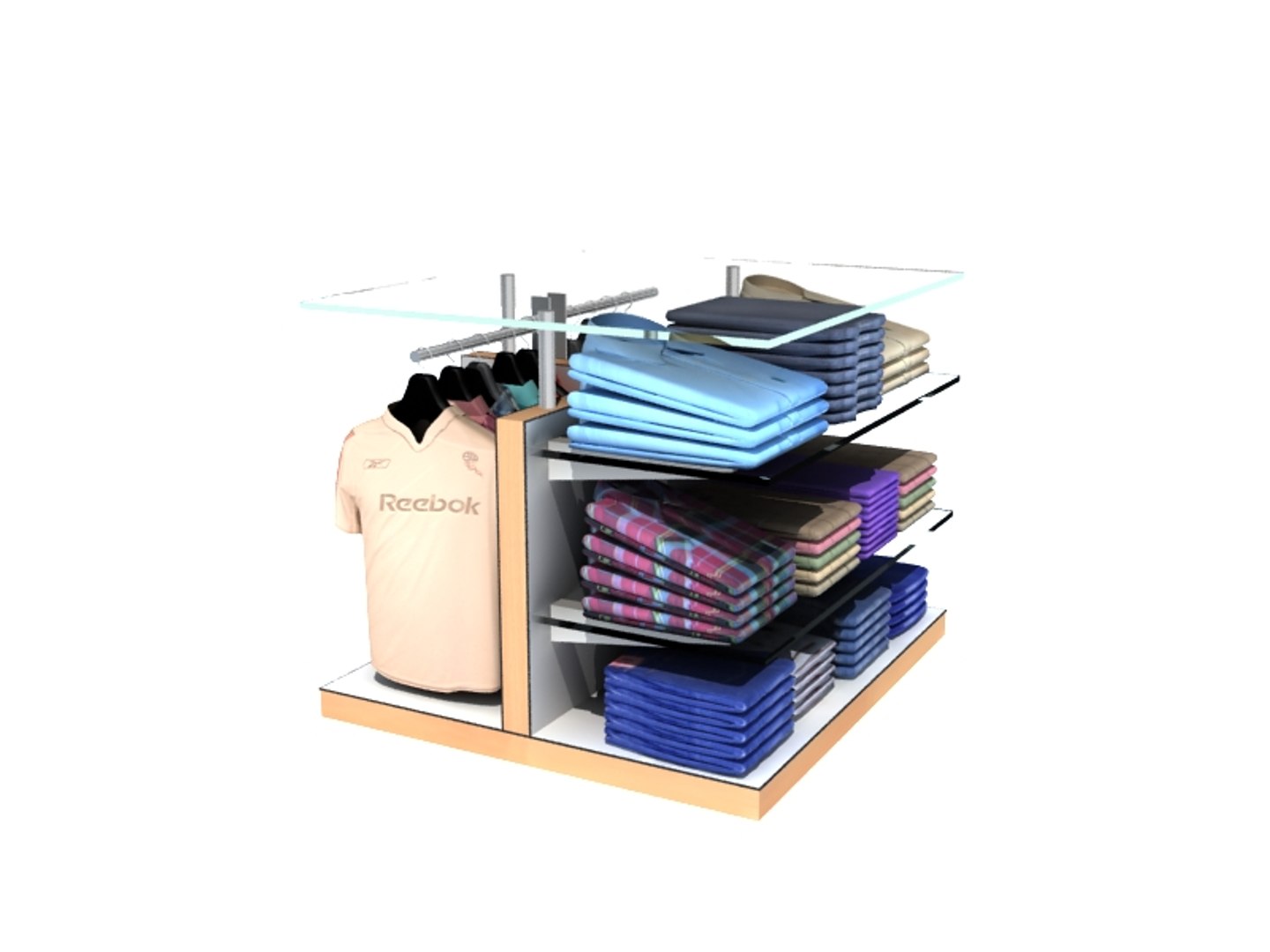 3d Model Fashion Display Units 20