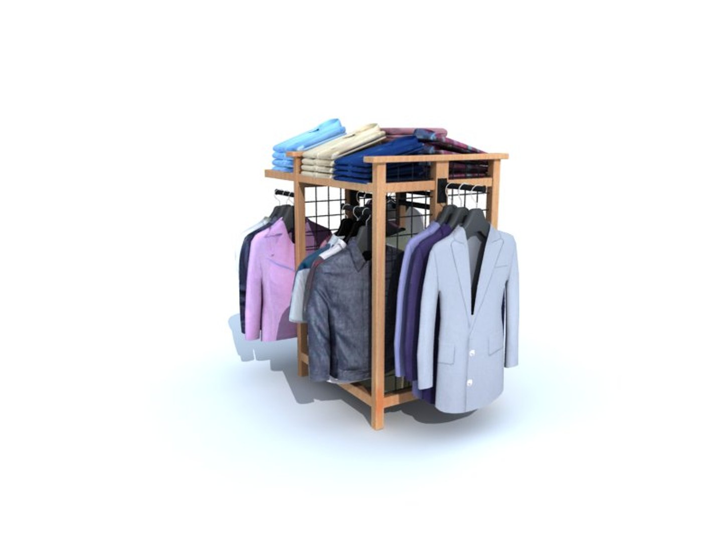 3d Model Fashion Display Units 20