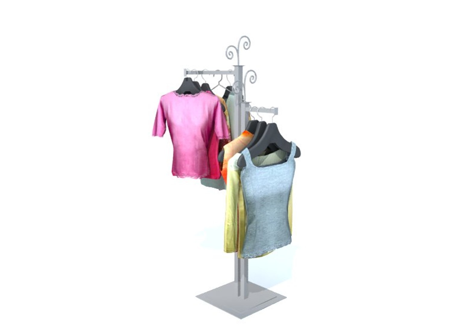 3d Model Fashion Display Units 20