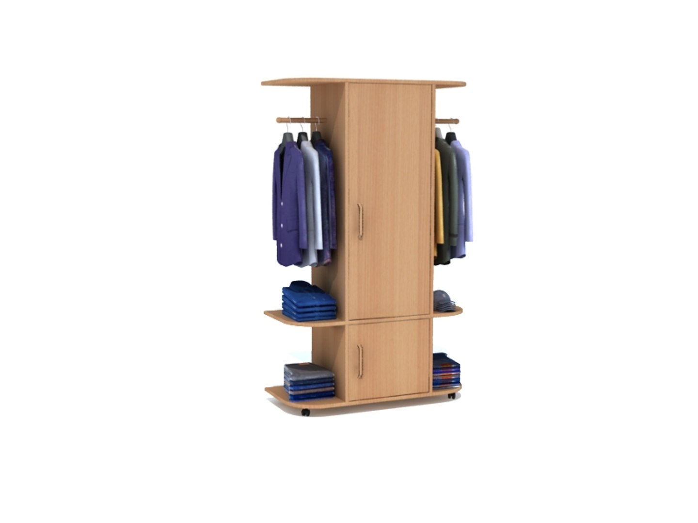 3d Model Fashion Display Units 20