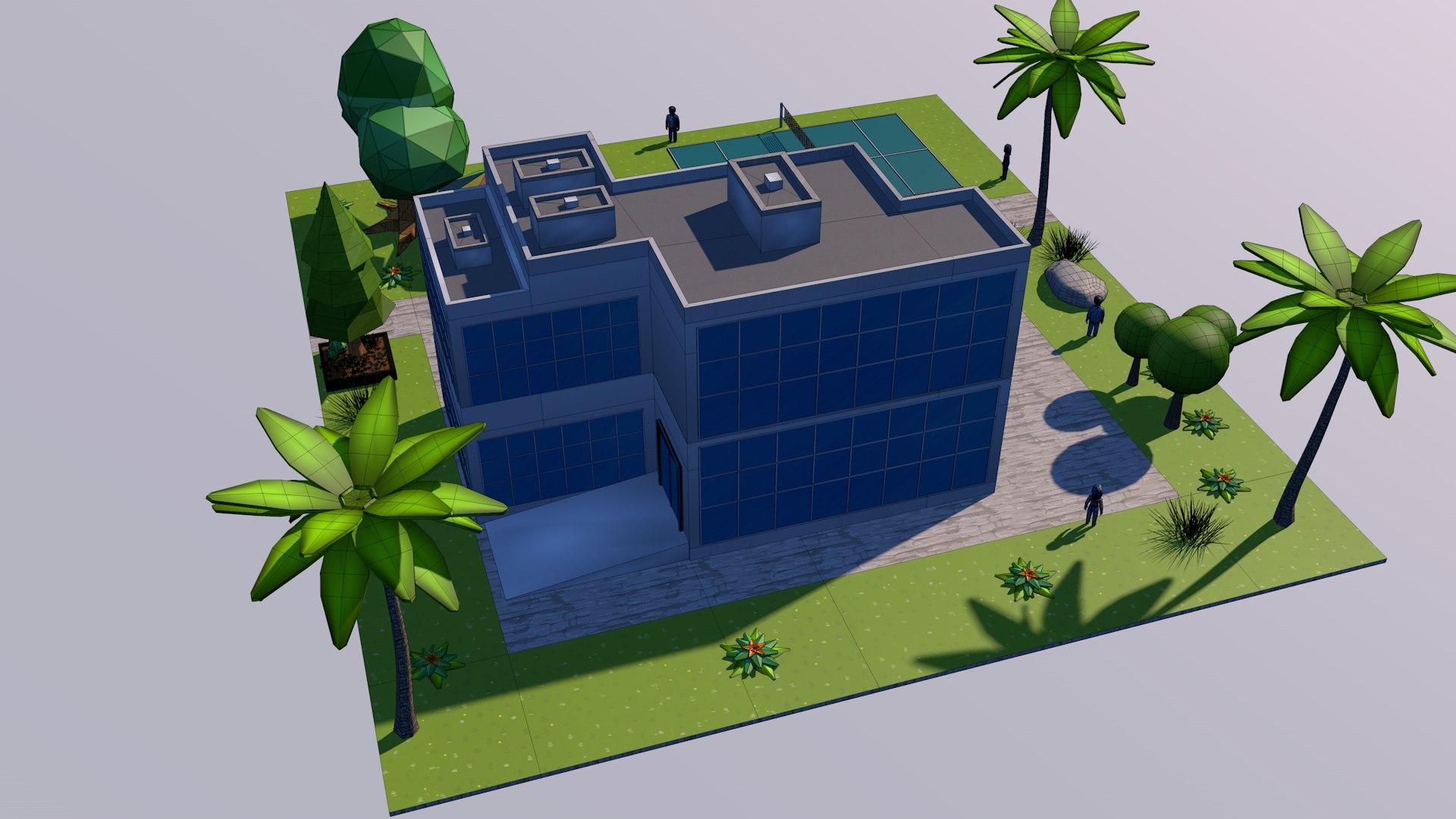 3D Low Poly School 3D Model Cartoon Style Model - TurboSquid 2282412