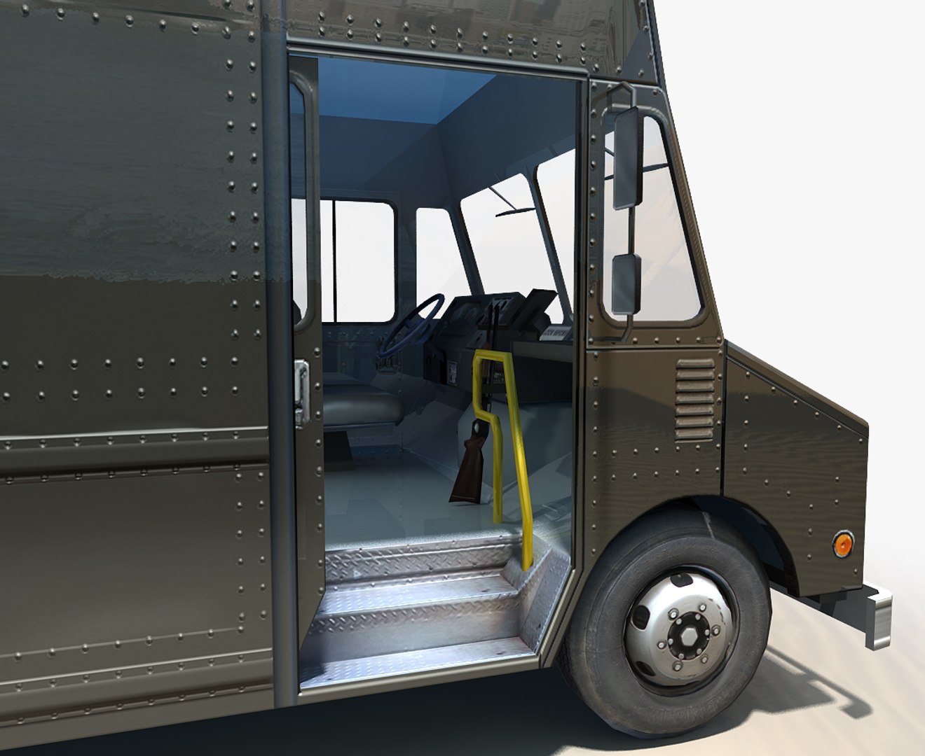3D Step Van Unlettered Police Swat - TurboSquid 1355435