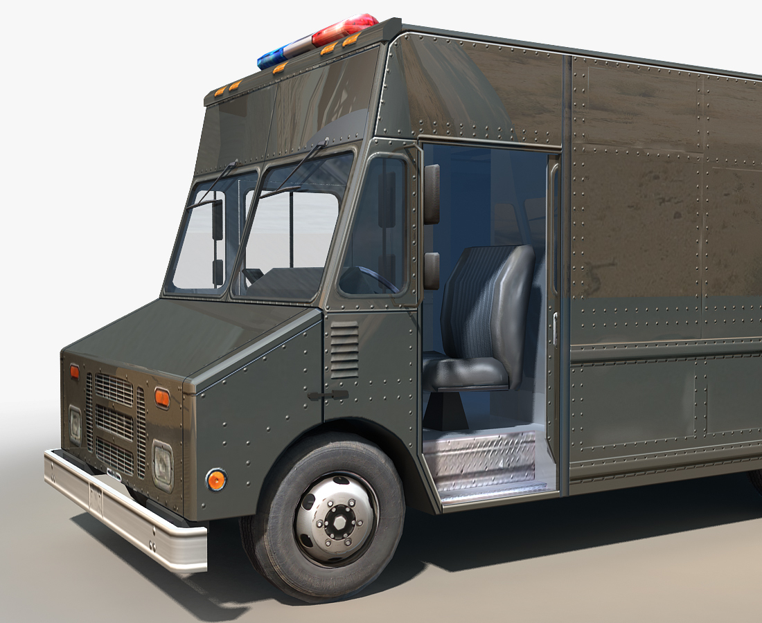 3D step van unlettered police swat - TurboSquid 1355435