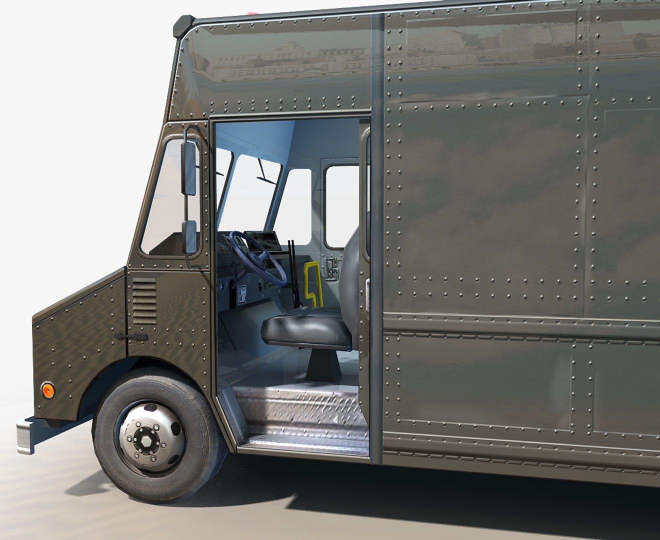 3D Step Van Unlettered Police Swat - TurboSquid 1355435