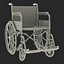 3d Wheelchair Generic Rigged Model