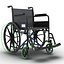 3d Wheelchair Generic Rigged Model