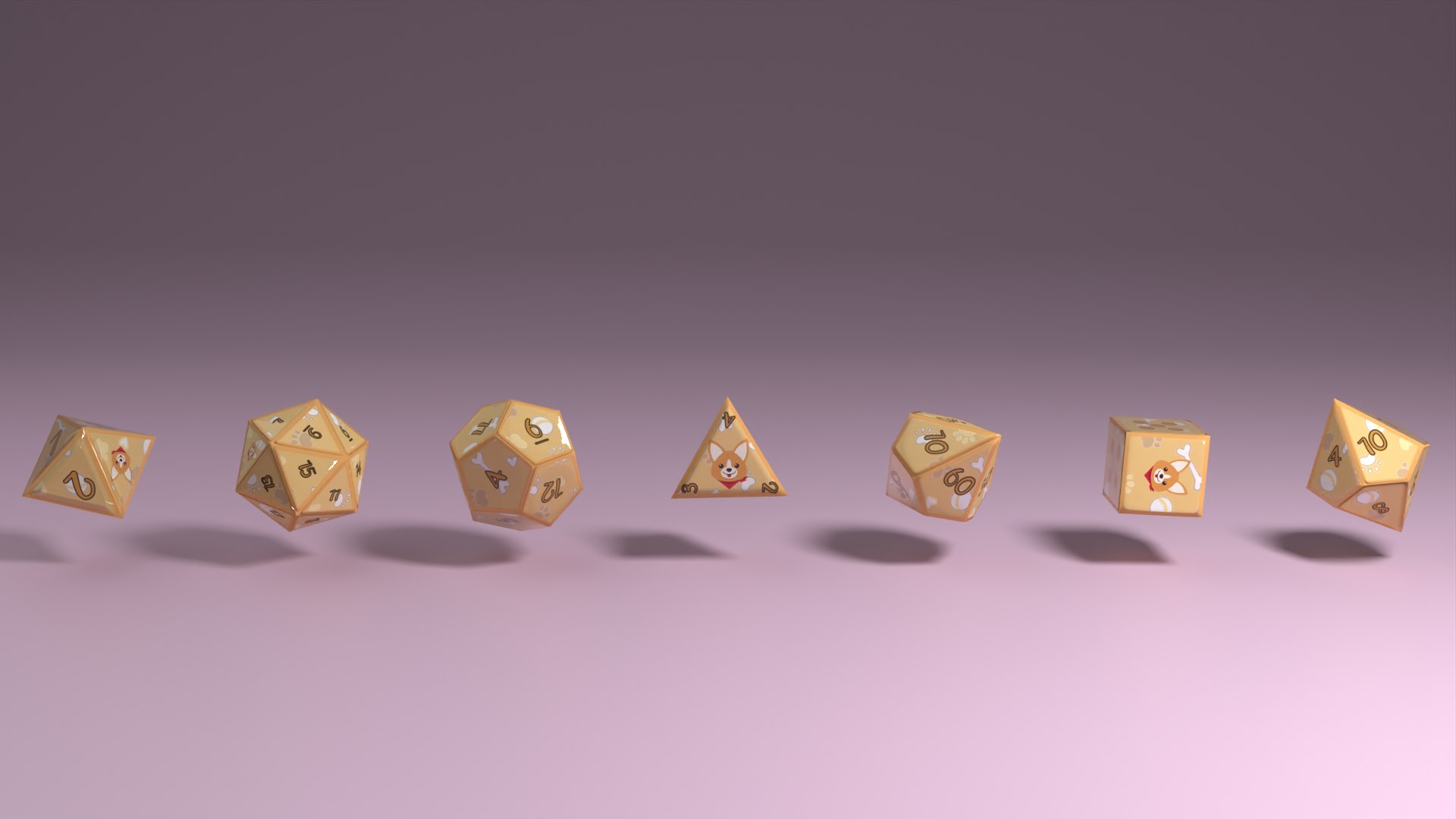 Corgi Low Poly Dice 3D Model - TurboSquid 2232538