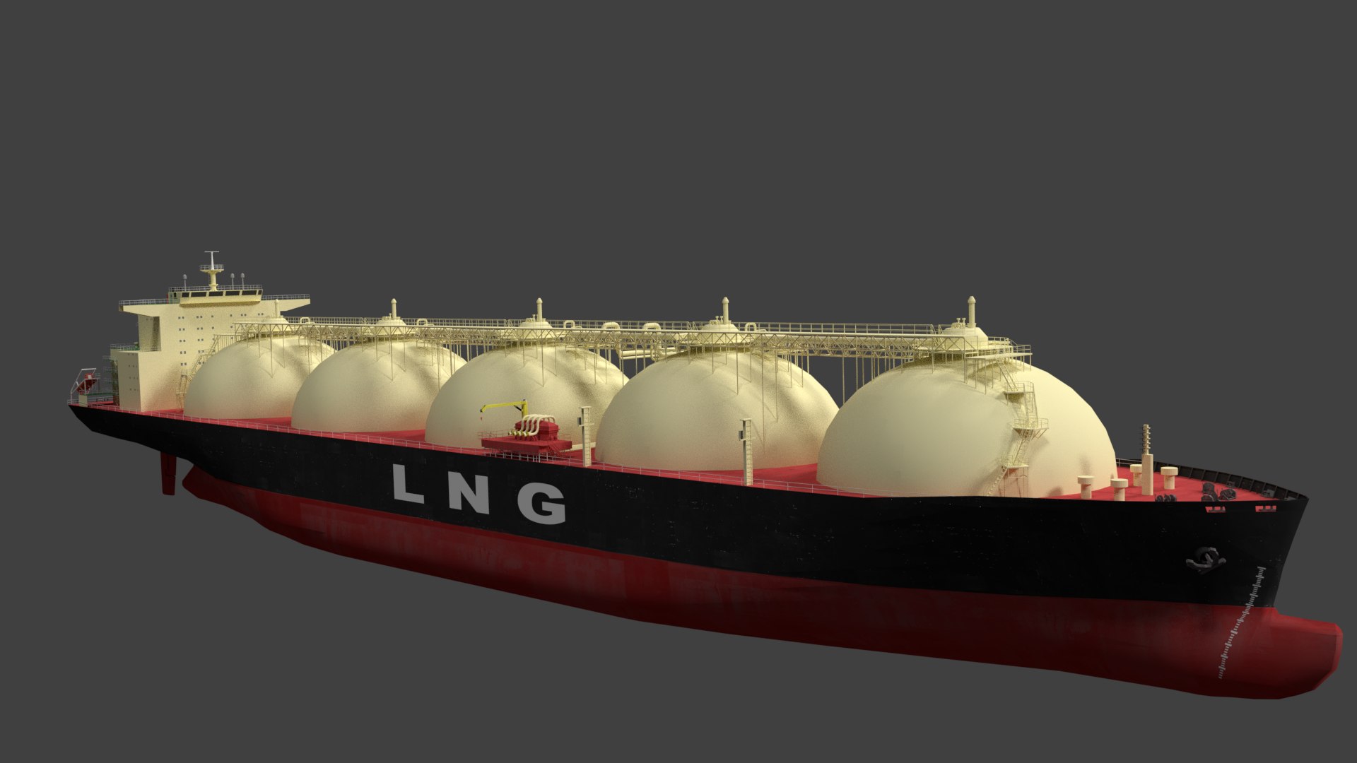 Lng Carrier Ship 3D Model - TurboSquid 1393442