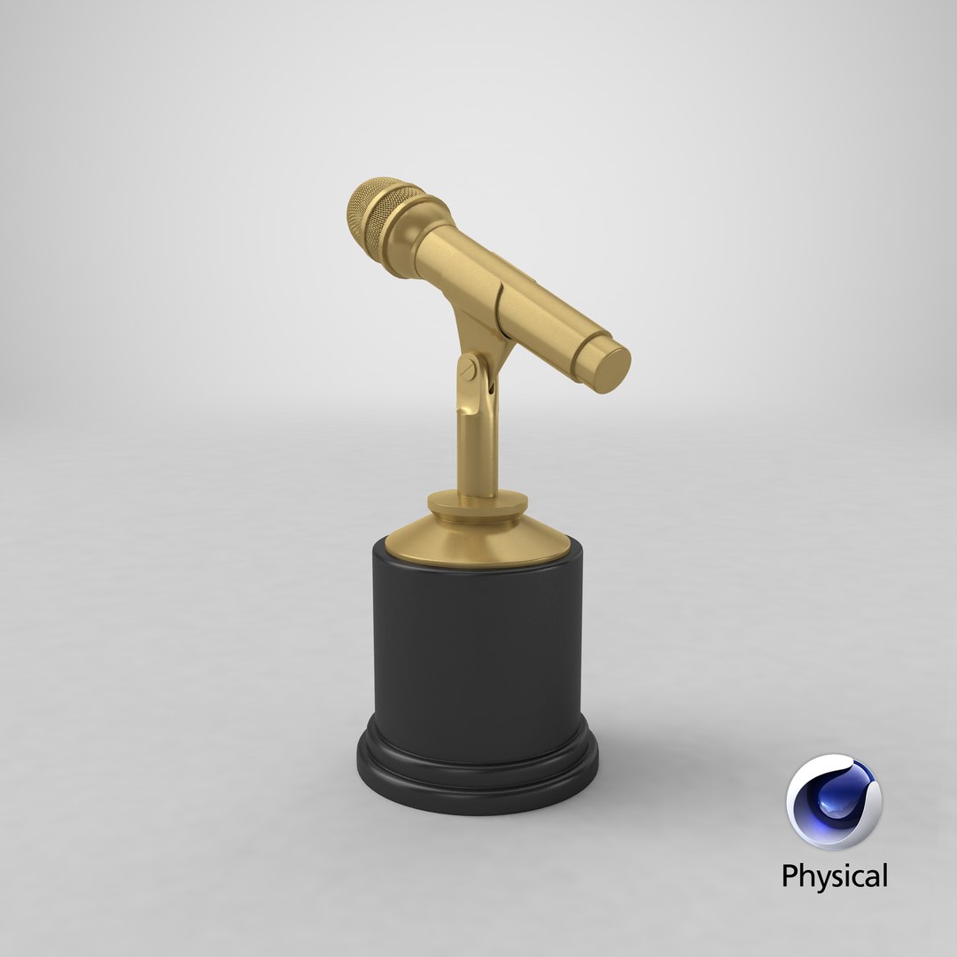 Mic Trophy 3D Model - TurboSquid 2113727
