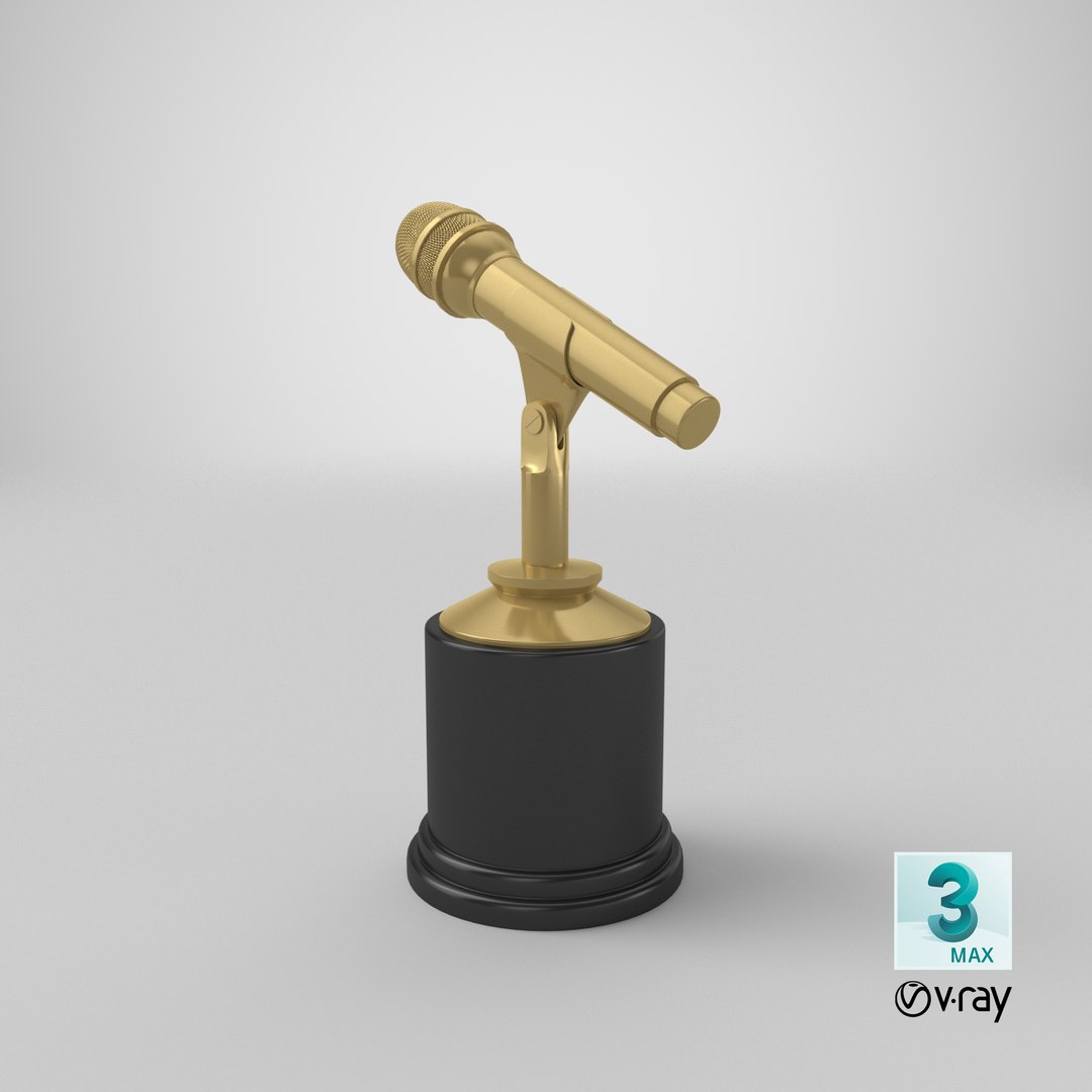 Mic Trophy 3D Model - TurboSquid 2113727