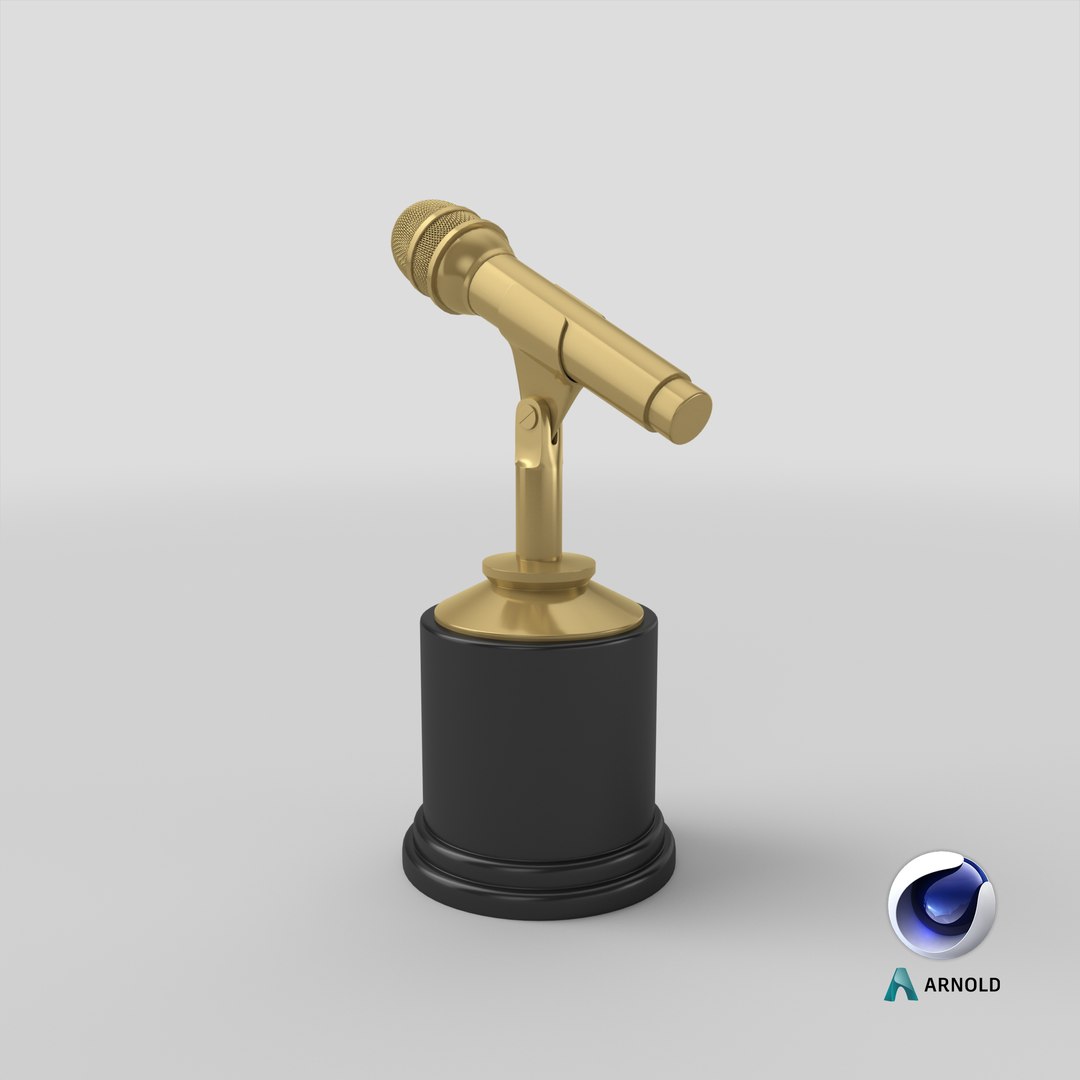 Mic Trophy 3D Model - TurboSquid 2113727