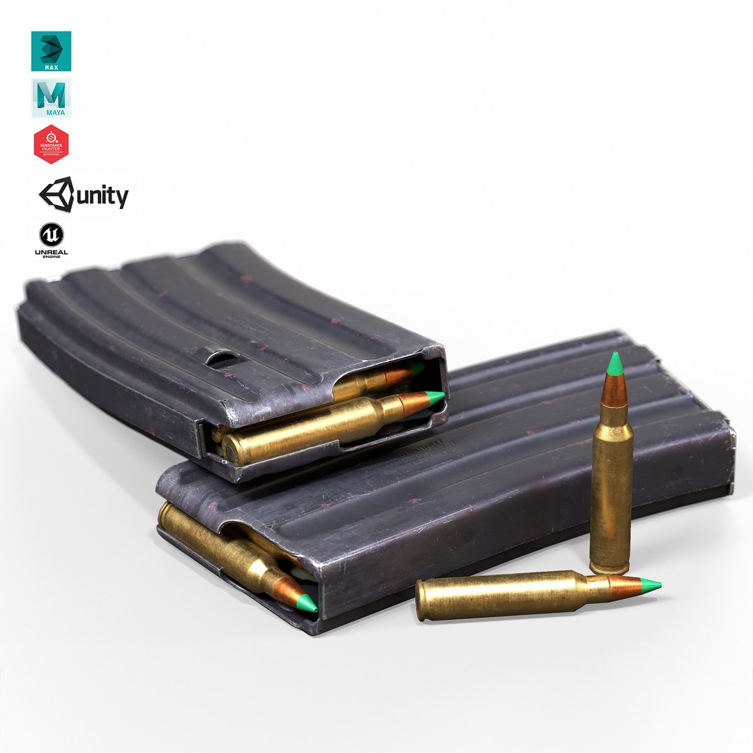 AR-15 Alloy Magazine 20-Round 3D Model - TurboSquid 2186875