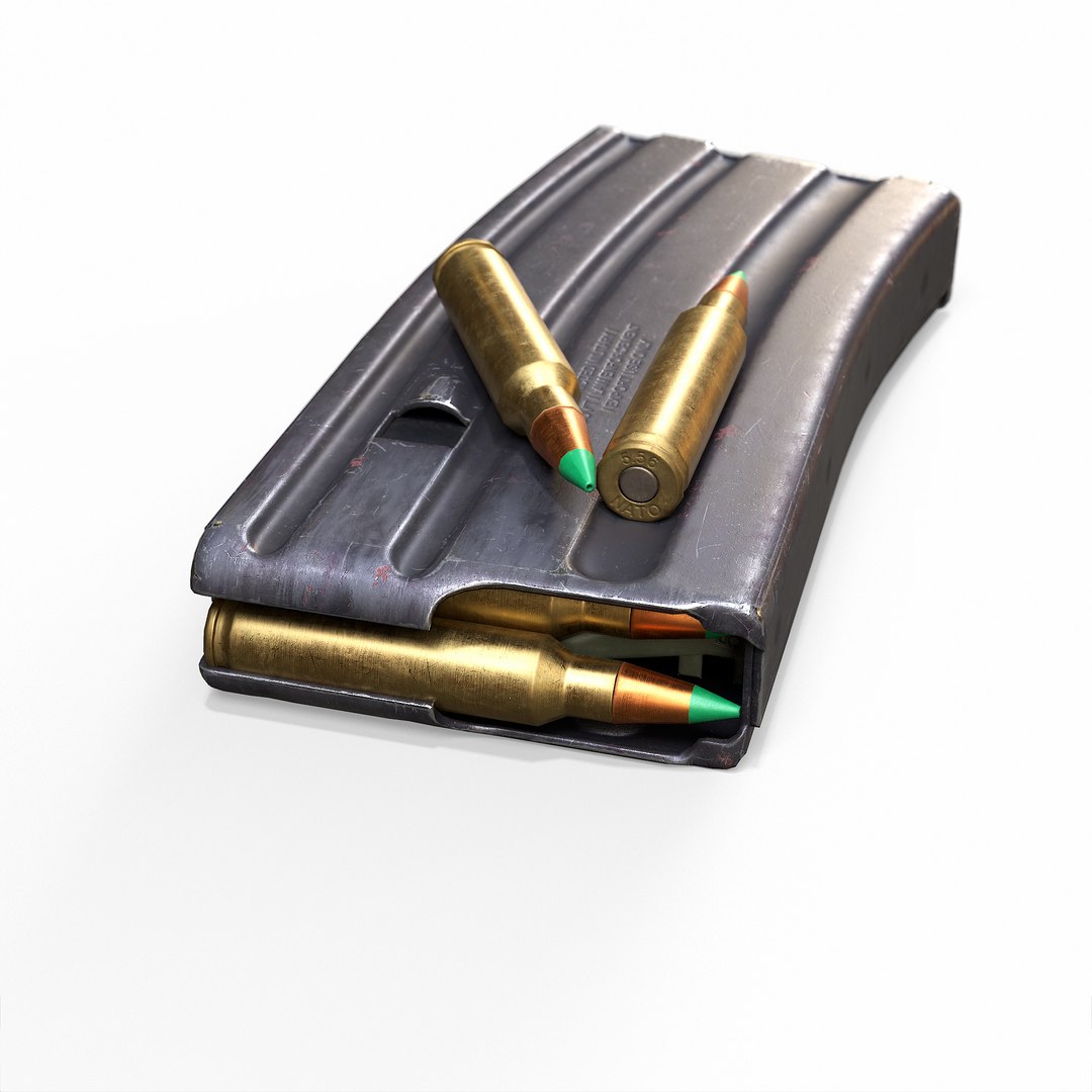 AR-15 Alloy Magazine 20-Round 3D Model - TurboSquid 2186875