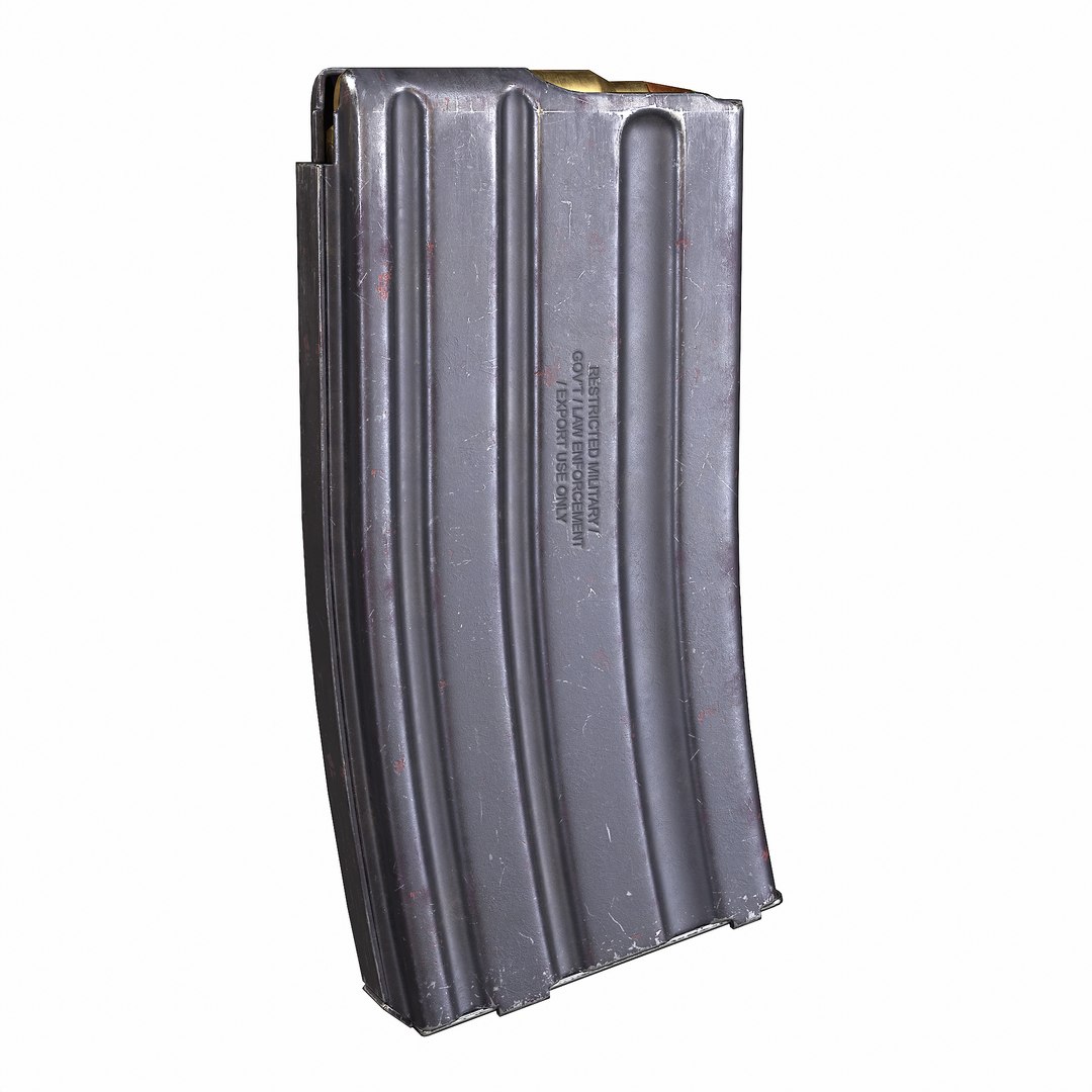 AR-15 Alloy Magazine 20-Round 3D Model - TurboSquid 2186875