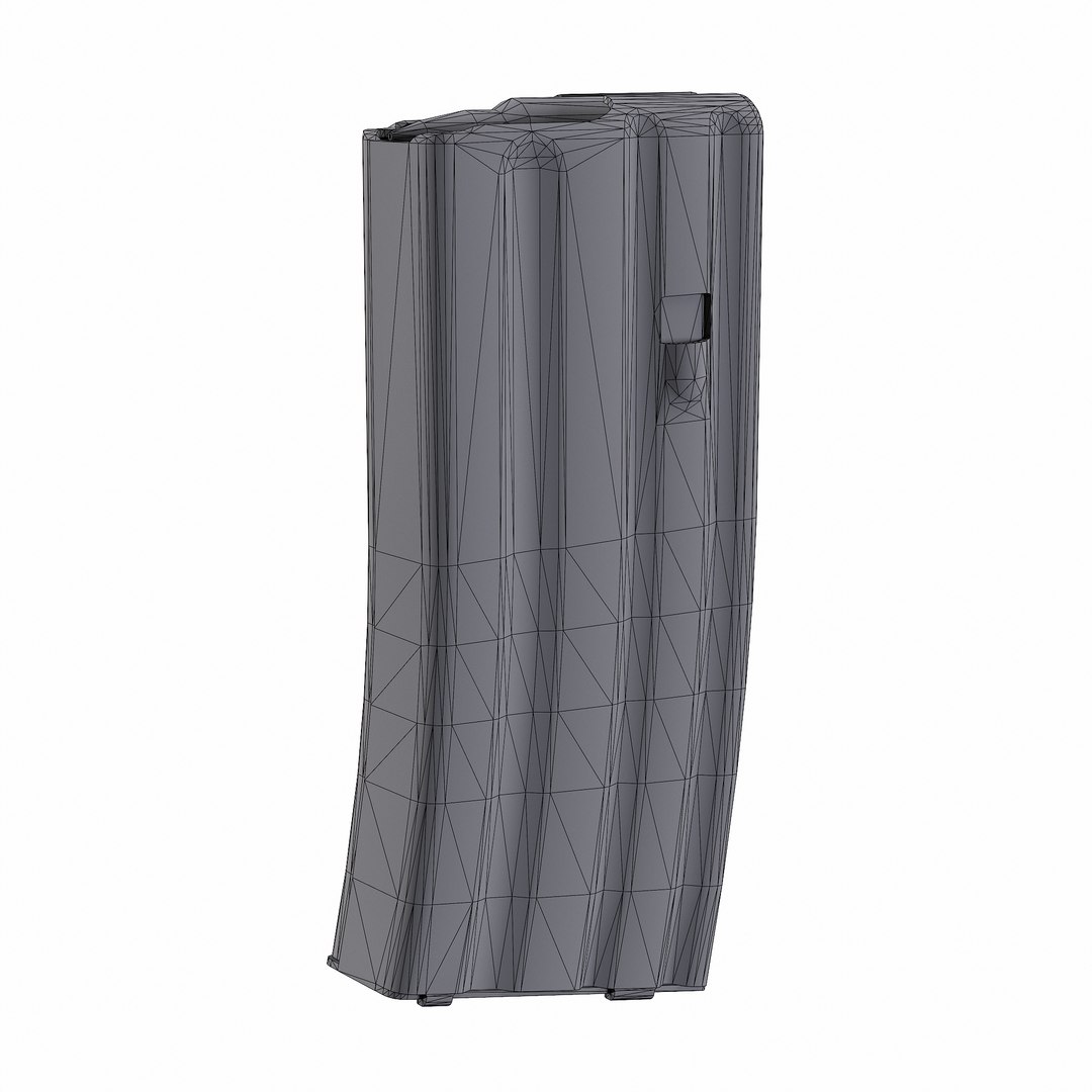AR-15 Alloy Magazine 20-Round 3D Model - TurboSquid 2186875