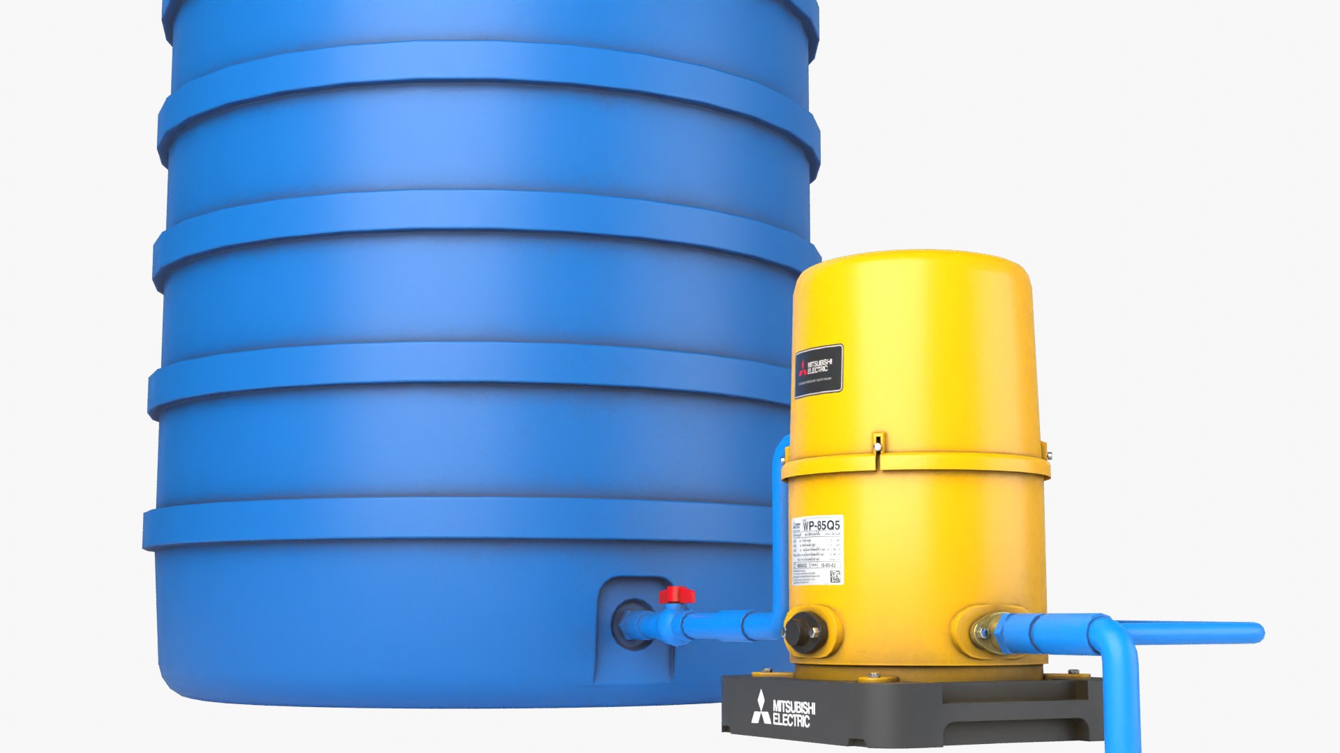 Automatic Pump With Water Tank Model - TurboSquid 1880901
