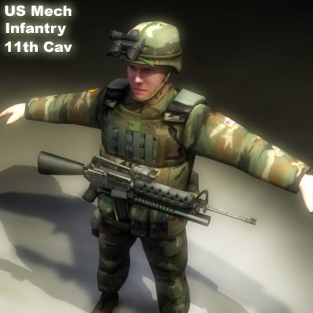 Infantry Games Cavalry 3d Model