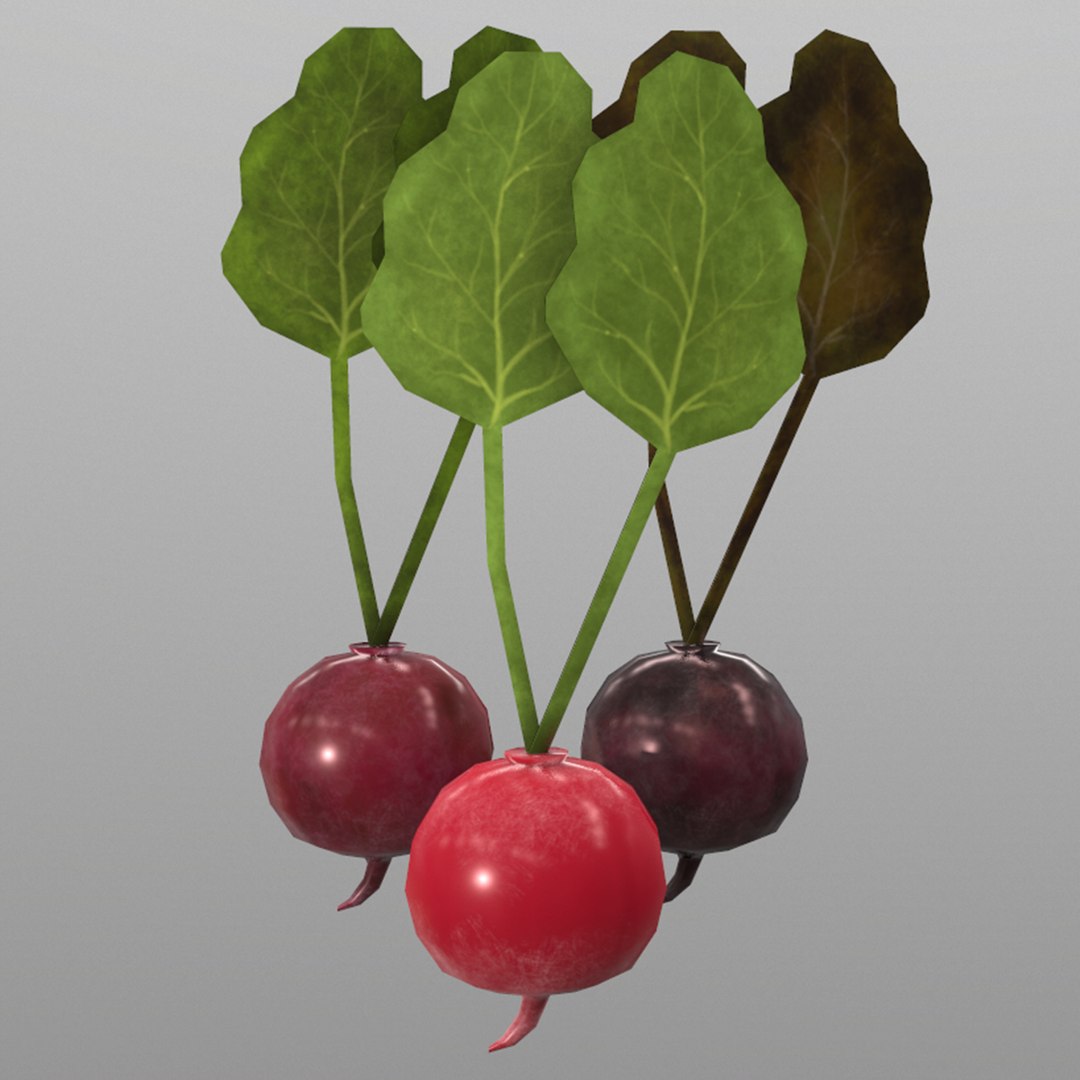 3D radish ready games - TurboSquid 1289449