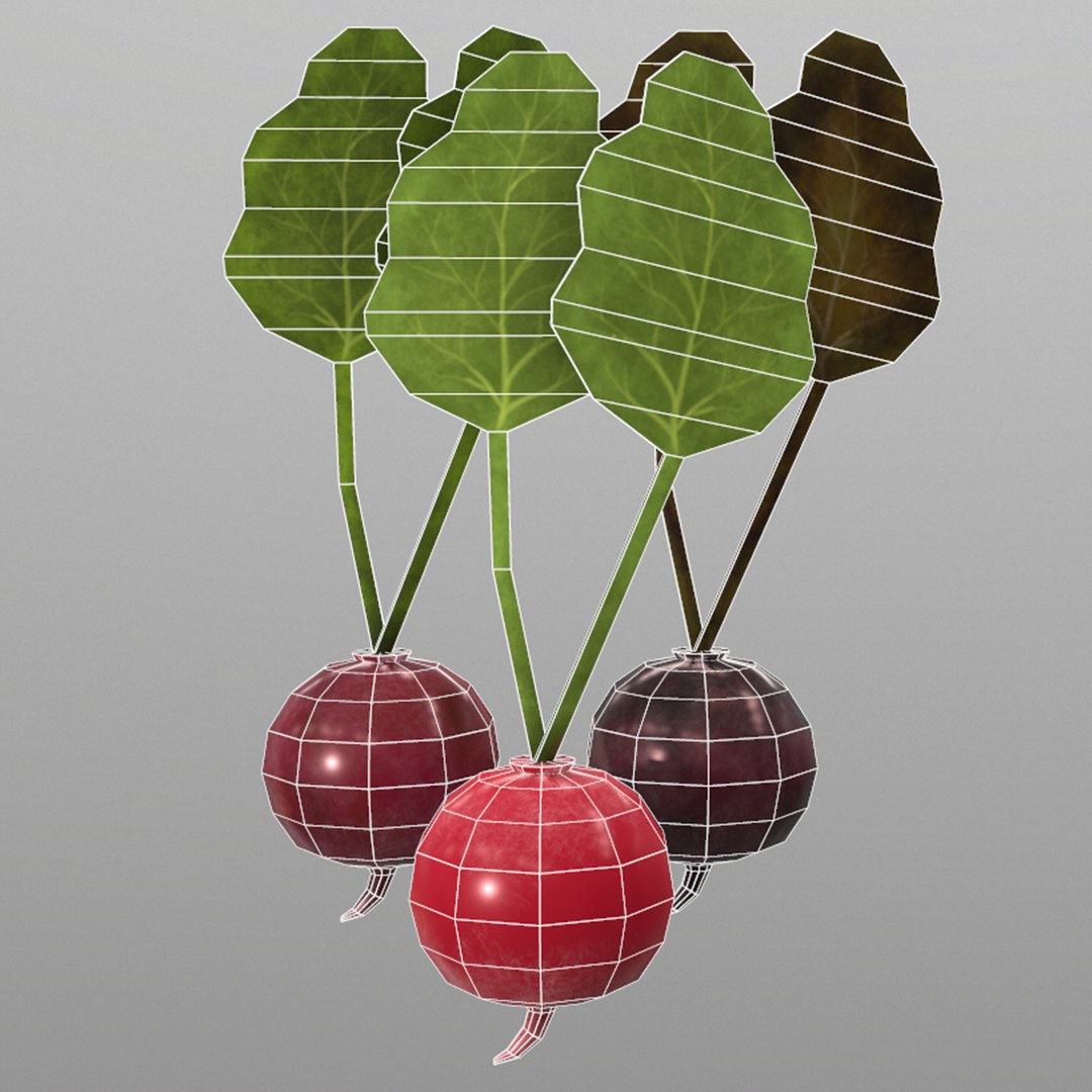 3D radish ready games - TurboSquid 1289449