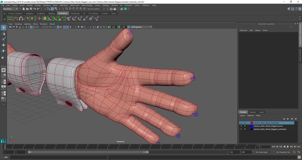 3D model cartoon man hands rigged - TurboSquid 1526663