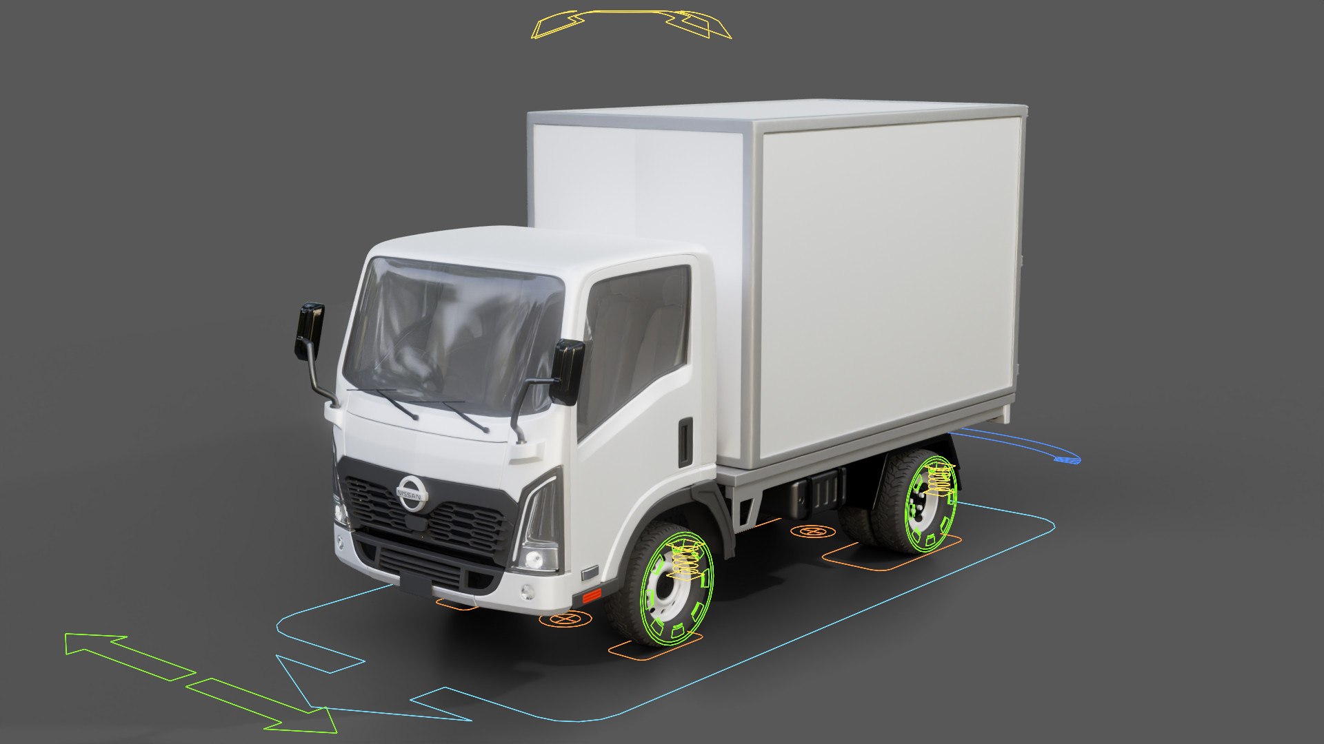 Nissan Atlas Cargo Truck Model - TurboSquid 2499623