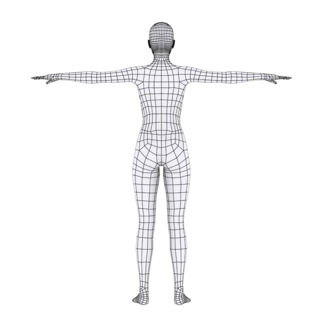 3D female base model - TurboSquid 1164716