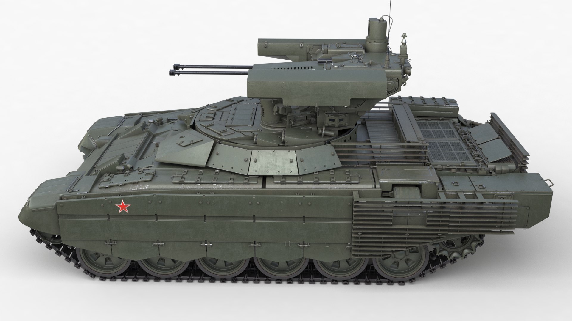 3D Tank Terminator BMP 72 Green Model - TurboSquid 2046979