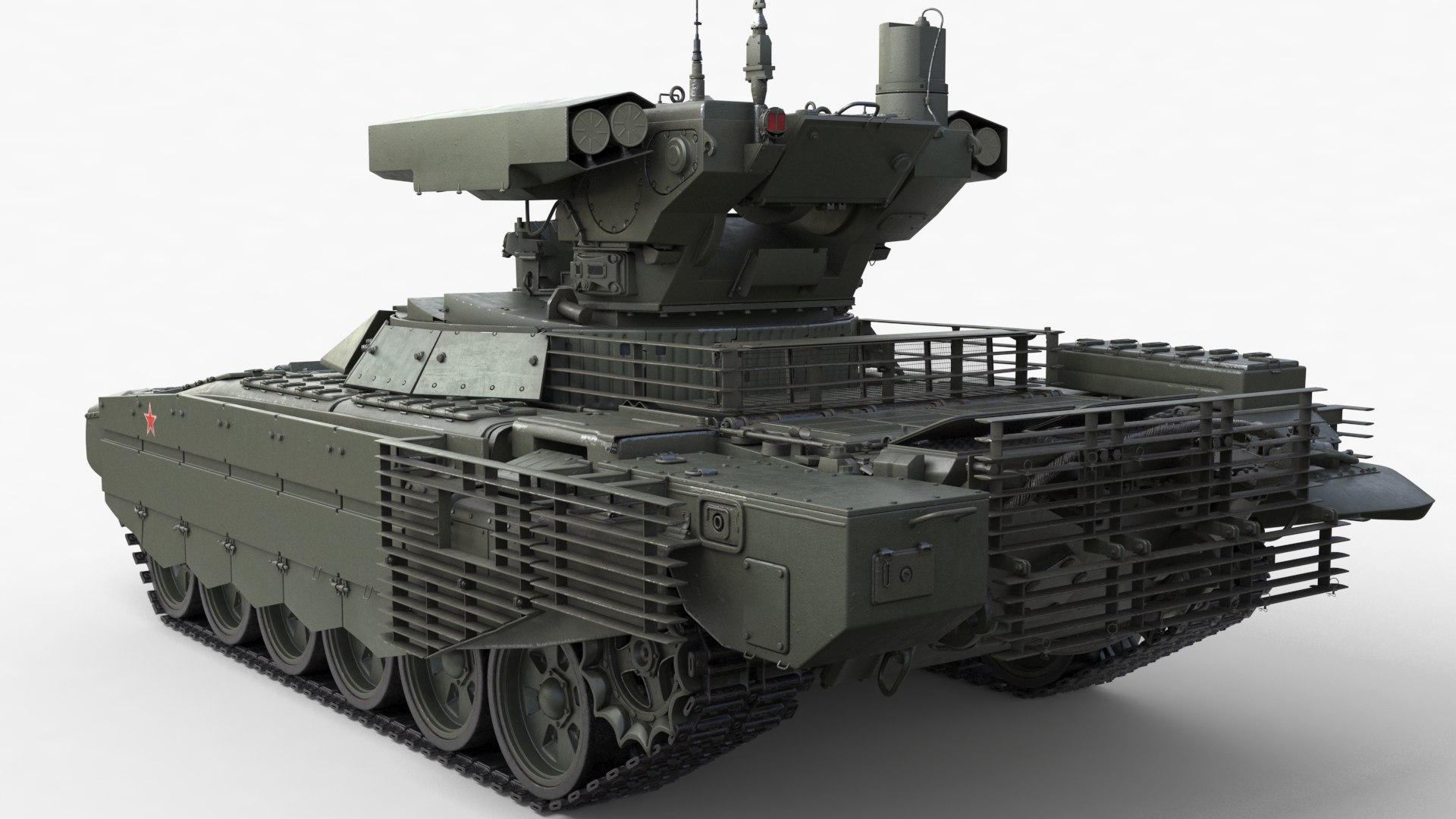 3D Tank Terminator BMP 72 Green Model - TurboSquid 2046979