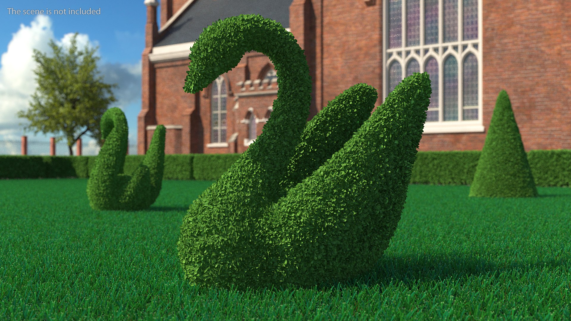 Topiary garden sculptures 3D model - TurboSquid 1589710