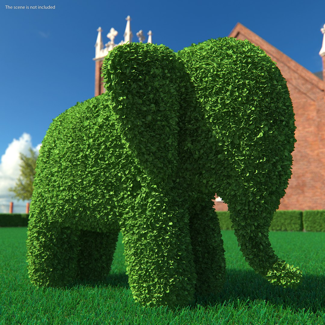 Topiary garden sculptures 3D model - TurboSquid 1589710