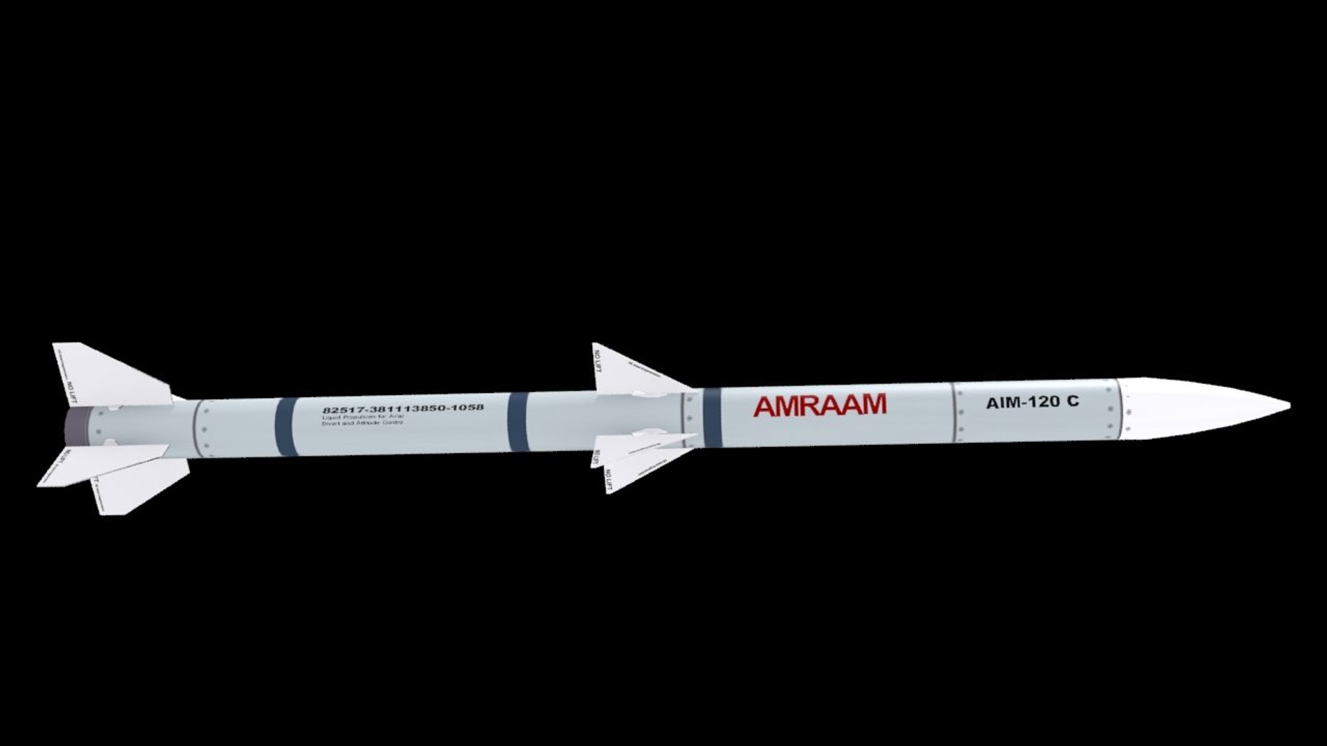 Missile Aim-120 C 3D - TurboSquid 1442608