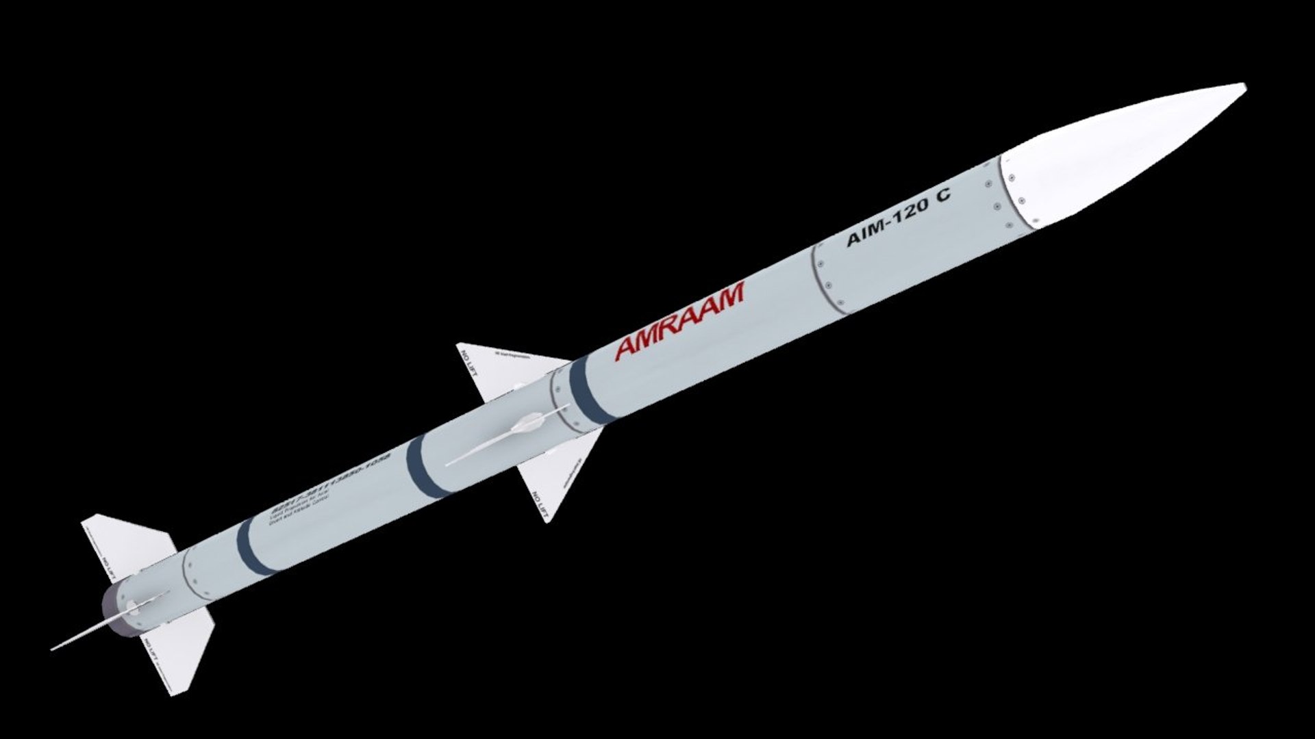 Missile Aim-120 C 3D - TurboSquid 1442608