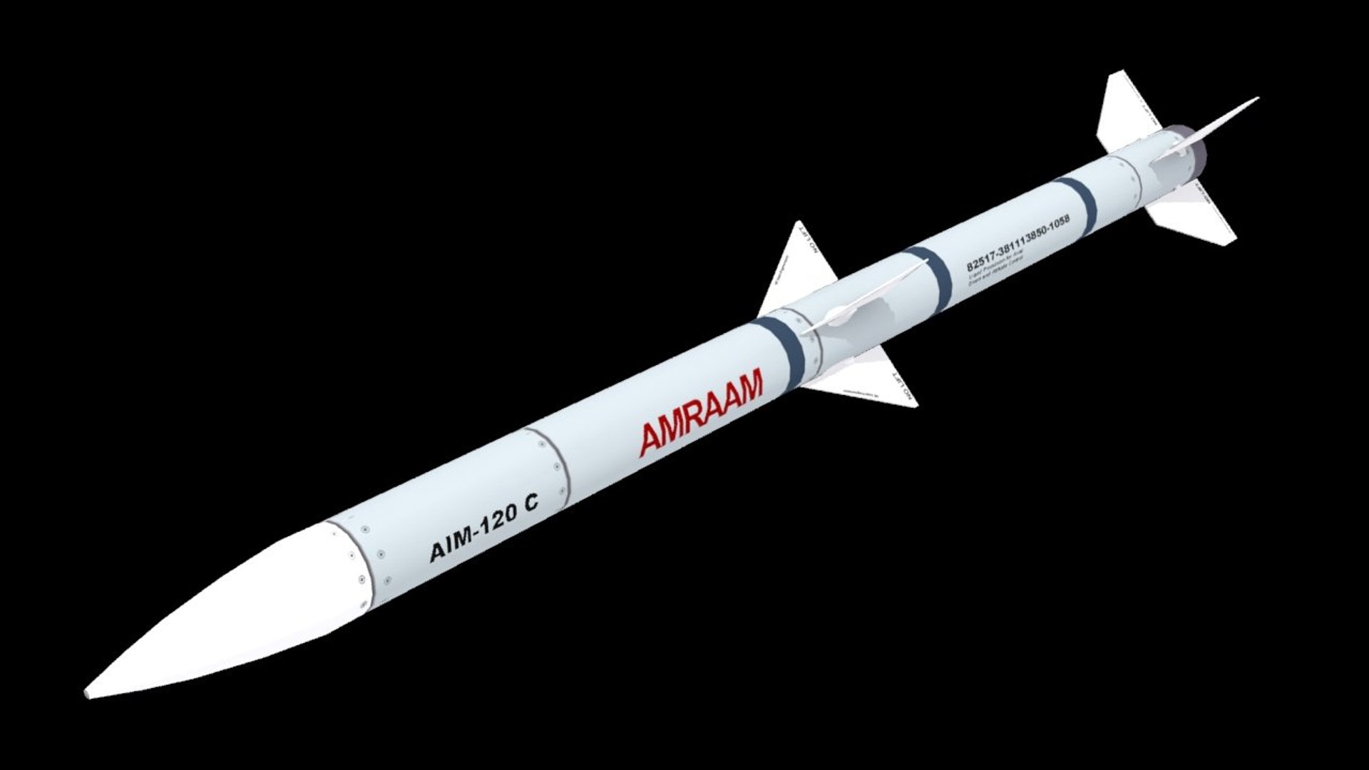 Missile Aim-120 C 3D - TurboSquid 1442608