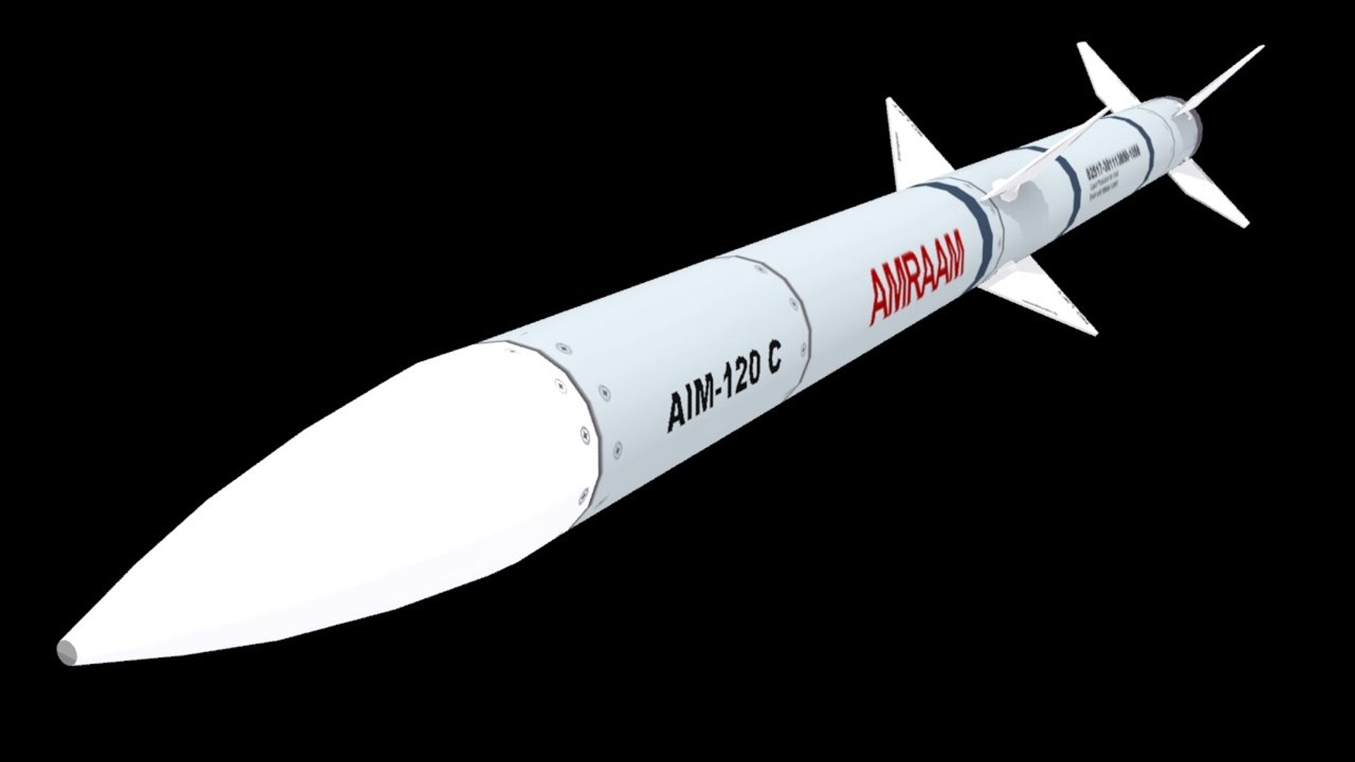 Missile Aim-120 C 3D - TurboSquid 1442608