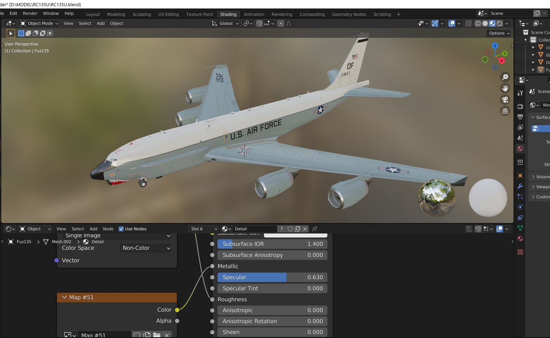 Boeing RC-135 U Combat Sent 3D - TurboSquid 2186055