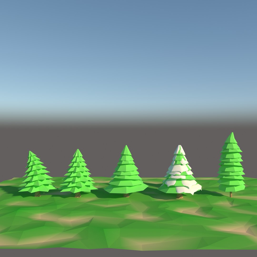 Pine tree pack 3D model - TurboSquid 1301647