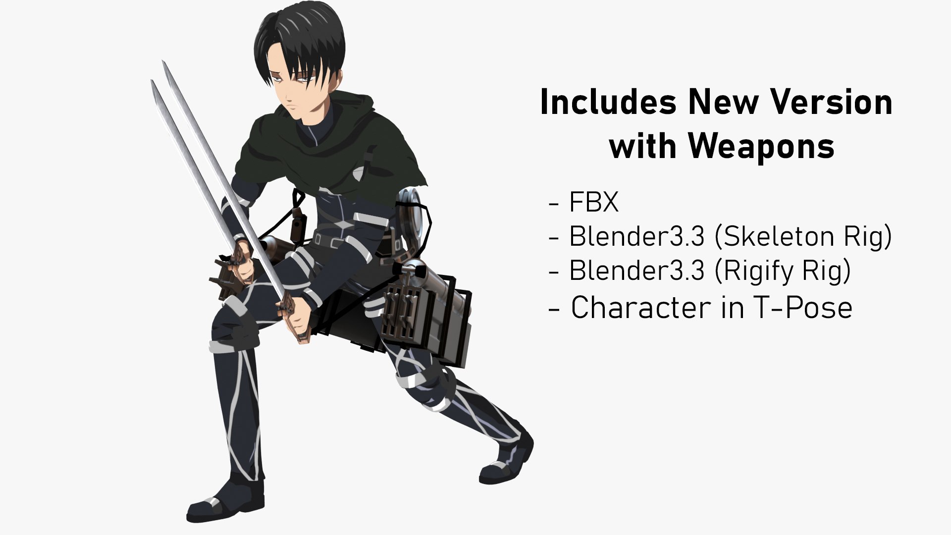 3D Levi Vr Chat - TurboSquid 1686585