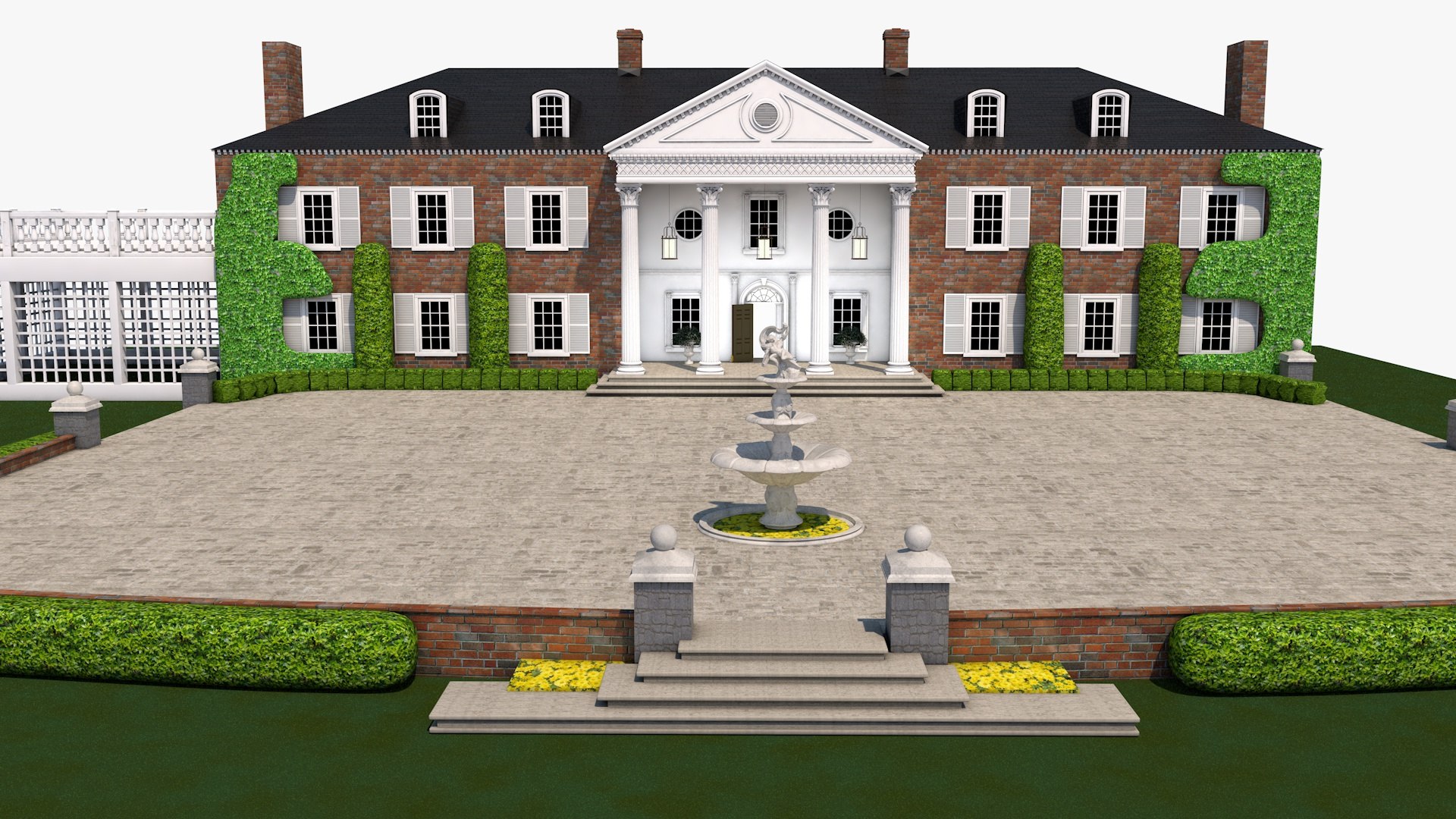 Manor 3D Model - TurboSquid 1737720