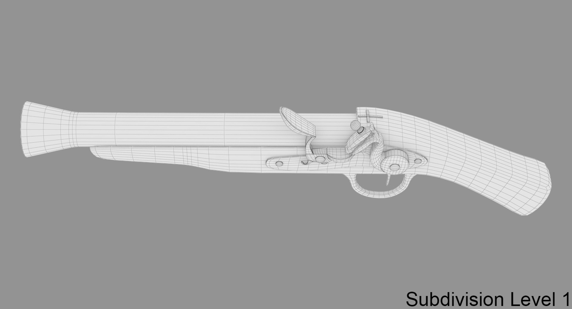 Blunderbuss Blunder Buss 3D Model - TurboSquid 1193380