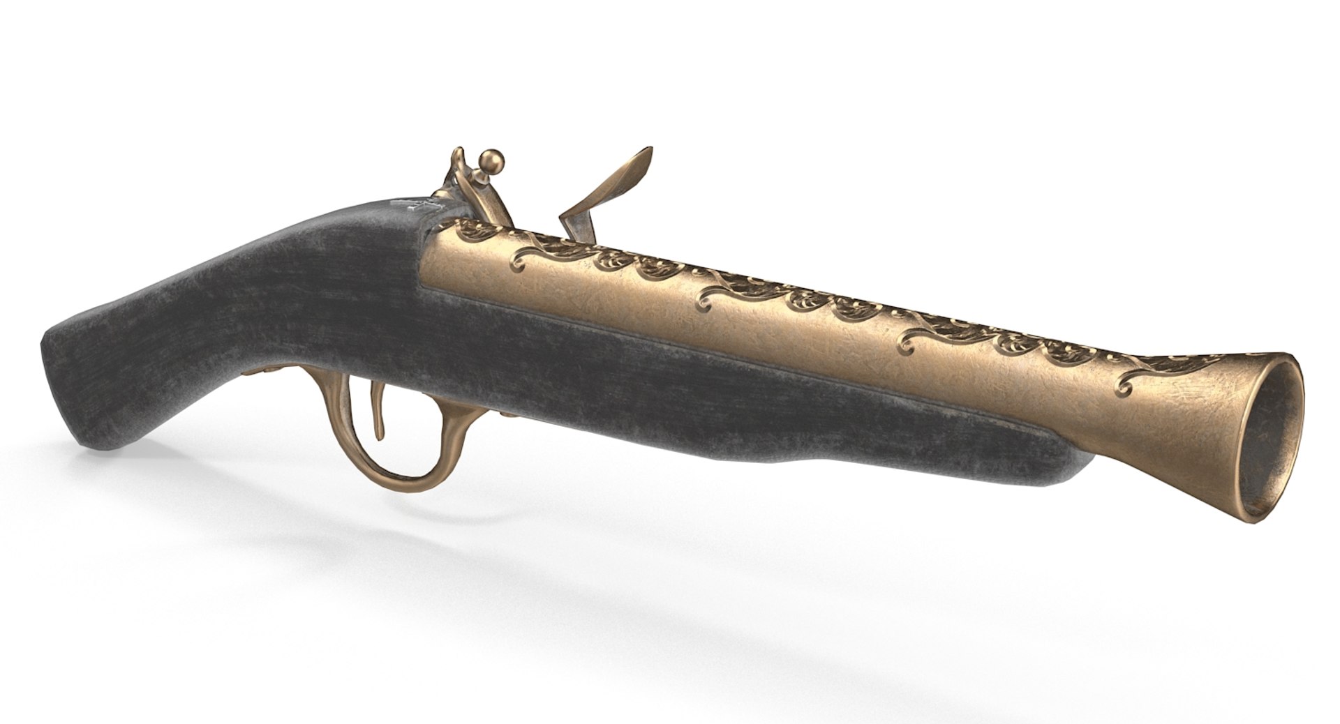 Blunderbuss Blunder Buss 3D Model - TurboSquid 1193380