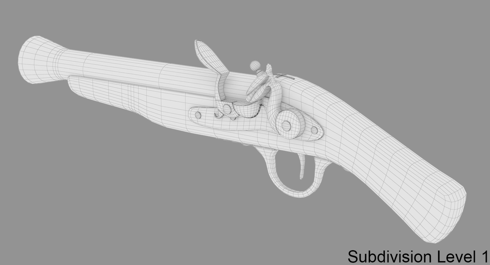 Blunderbuss Blunder Buss 3D Model - TurboSquid 1193380
